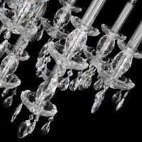 China JYLIGHTING Modern Linear Crystal Pendant Light, Tiered Raindrop Design with Stainless Steel Base for Long Dining & Kitchen Island for sale
