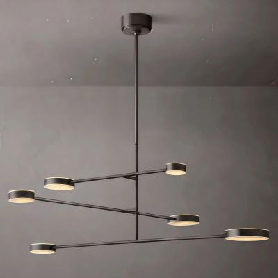 China JYLIGHTING Modern Modern Branch Pendant Chandelier, Matte Gold Iron Frame & Alabaster Light Covers for Kitchen Island & Hotel Lobby for sale