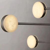 China JYLIGHTING Modern Modern Branch Pendant Chandelier, Matte Gold Iron Frame & Alabaster Light Covers for Kitchen Island & Hotel Lobby for sale
