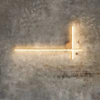China JYLIGHTING Modern Cross Bar Wall Light, Brushed Aluminum Frame & Milky White Acrylic Diffuser for Corridor and Bathroom Vanity for sale