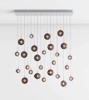 China JYLIGHTING Modern Minimalist Disc Pendant Lamp, Textured Glass & Iron Fixture for Bedroom Bedside and Hotel Vanity Lighting for sale
