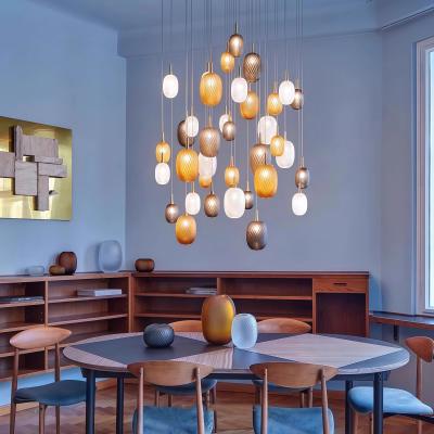 China JYLIGHTING Amber Diamond-Cut Glass Pendant Light with Brass-Plated Iron Top, Modern Cylindrical Hanging Lamp for Bar Counter & Restaurant Booth for sale