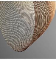China JYLIGHTING Modern Abstract Leaf-Shaped Wood Pendant Light, Woven Wooden Strip Hanging Lamp for Living Room & Hotel Lobby Decor for sale