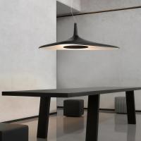 China JYLIGHTING Sleek Asymmetrical Disc Pendant Light, Matte Resin Glass & Inner Diffuser Suspension Lamp for Living Room and Office for sale