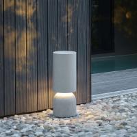 China JYLIGHTING Modern Cylindrical Concrete Desk Lamp, Dimmable Mushroom-Style Ambient Light for Home & Office for sale