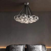 China JYLIGHTING Luxury Smoky Crystal Ceiling Light, 10-Head Full Brass Chandelier for Dining Room and Hotel Lobby for sale