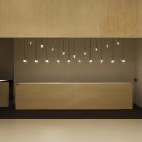China JYLIGHTING Contemporary Bubble Chandelier, Adjustable Iron Suspension Wire with Frosted Acrylic Globes for Commercial Spaces for sale