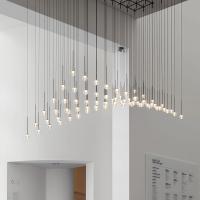 China JYLIGHTING Contemporary Bubble Chandelier, Adjustable Iron Suspension Wire with Frosted Acrylic Globes for Commercial Spaces for sale