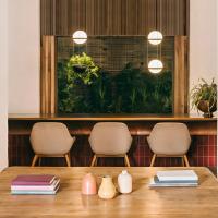 China JYLIGHTING Contemporary Multi-Functional Pendant Lamp, Iron Suspension System with Frosted Acrylic Globes and Planter for Indoor Greenery for sale