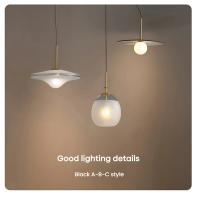 China JYLIGHTING Contemporary Mixed-Style Glass Pendant Lamp Trio, Iron Suspension with Frosted & Clear Glass Shades for Home Decor for sale