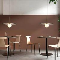China JYLIGHTING Contemporary Mixed-Style Glass Pendant Lamp Trio, Iron Suspension with Frosted & Clear Glass Shades for Home Decor for sale