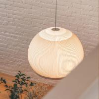 China JYLIGHTING Modern Dome Pendant Light, ABS Ribbed Shade with Carbon Steel Suspension for Dining Room & Bedroom for sale