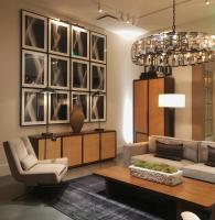 China JYLIGHTING Contemporary Drum Crystal Chandelier, Polished Gold Iron Frame with Cut Crystal Panels for Foyer & Hotel Lobby for sale
