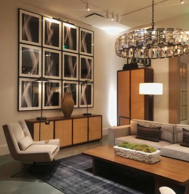 China JYLIGHTING Contemporary Drum Crystal Chandelier, Polished Gold Iron Frame with Cut Crystal Panels for Foyer & Hotel Lobby for sale
