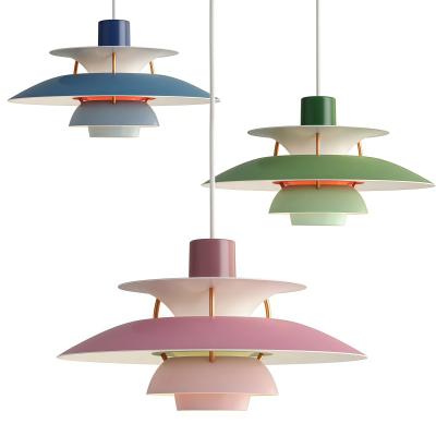 China JYLIGHTING Modern PH Style Layered Pendant Light, Powder-Coated Iron & Aluminum Shades, for Living Room and Cafe for sale