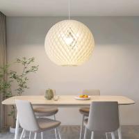 China JYLIGHTING Contemporary Geometric PVC Globe Pendant Lamp, Soft Glow Sphere Light for Kitchen Island & Cafe for sale