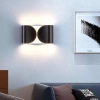 China JYLIGHTING Contemporary Dual-Circle Iron Wall Lamp, Minimalist LED Sconce for Hallway & Hotel Lobby for sale