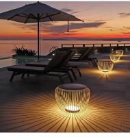 China JYLIGHTING Outdoor LED Garden Floor Lamp, Galvanized Steel Cage & Tempered Glass, Weatherproof Landscape Light for Patio & Lawn for sale