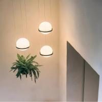 China JYLIGHTING Modern Sphere Acrylic Pendant Light, Iron Frame, Dimmable LED Suspension Lamp for Stairwell & Living Room for sale