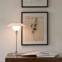 China JYLIGHTING Modern Multi-Tier Glass & Aluminum Table Lamp, Dimmable LED Desk Light for Bedroom & Living Room for sale