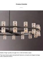 China JYLIGHTING Modern Brass Wagon Wheel Chandelier, 2-Tier Large Circular Pendant Light with Glass Shades for Living Room & Foyer for sale