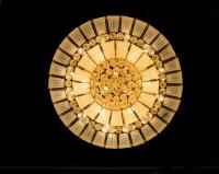 China Modern Style Luxury Hotel Lobby Living Room Crystal Lamp Round Crystal Lamp Bedroom LED Ceiling Lamp for sale
