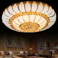 China Modern Style Luxury Hotel Lobby Living Room Crystal Lamp Round Crystal Lamp Bedroom LED Ceiling Lamp for sale