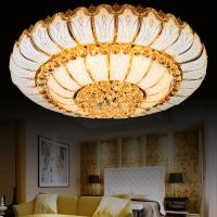 China Modern Style Luxury Hotel Lobby Living Room Crystal Lamp Round Crystal Lamp Bedroom LED Ceiling Lamp for sale