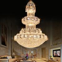 China Huge Crystal Ball Ceiling Lamp Villa Hotel Living Room Luxury Chandelier for sale