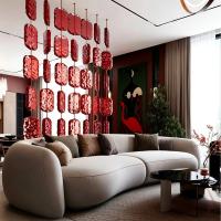 China JYLIGHTING Modern Multi-Tier Stainless Steel & Transparent Glass Pendant Light, Customizable Vertical Chandelier for Living Room & Hotel Lobby for sale
