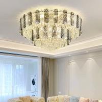 China Crystal Ball Ceiling Lamp Villa Hotel Living Room Luxury Chandelier for sale