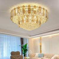 China Crystal Ball Ceiling Lamp Villa Hotel Living Room Luxury Chandelier for sale