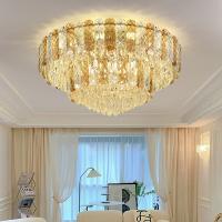 China Crystal Ball Ceiling Lamp Villa Hotel Living Room Luxury Chandelier for sale