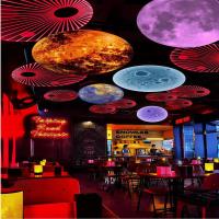 China JYLIGHTING Custom Hollow Acrylic Ceiling Light with RGB Color Changing, Metal Frame Decorative Ceiling Lamp, Commercial Atmosphere Lighting for Bar, KTV, Nightclub & Entertainment Club Interior for sale