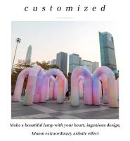 China JYLIGHTING Custom Color‑Changing PVC Inflatable Arch Light Installation, Large LED Illuminated Inflatable Sculpture for Outdoor Festival, Plaza & Event Decoration for sale
