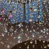 China JYLIGHTING Custom Butterfly‑Shaped Stainless Steel Crystal Chandelier, Large Suspended Ceiling Pendant Light, Art Decor Hanging Lamp for Hotel Lobby, Sales Showroom & Villa Engineering Projects for sale