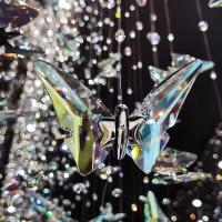 China JYLIGHTING Custom Butterfly‑Shaped Stainless Steel Crystal Chandelier, Large Suspended Ceiling Pendant Light, Art Decor Hanging Lamp for Hotel Lobby, Sales Showroom & Villa Engineering Projects for sale