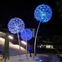 China JYLIGHTING Large Magnesium‑Aluminum Alloy Dandelion Sculpture Light, RGB LED Outdoor Landscape Decor Lamp for City Square Garden for sale
