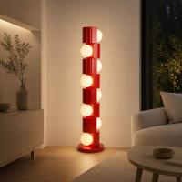 China JYLIGHTING Modern Stacked Sphere Iron Floor Lamp, Decorative Multi‑Bulb Vertical Standing Lamp for Home Living Space and Boutique Display Area for sale