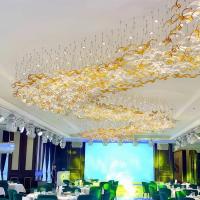 China JYLIGHTING Luxury Curved Ribbon Glass Art Chandelier, Custom Hanging Decorative Ceiling Light for Hospitality & Large Interior Project for sale