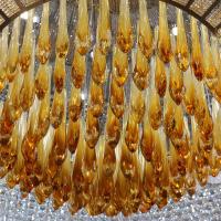 China JYLIGHTING Luxury Ornate Round Tiered Crystal Ceiling Lamp, Custom Steel‑Framed Decorative Light for Banquet Hall and High‑End Venue Projects for sale