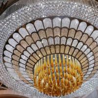 China JYLIGHTING Luxury Ornate Round Tiered Crystal Ceiling Lamp, Custom Steel‑Framed Decorative Light for Banquet Hall and High‑End Venue Projects for sale