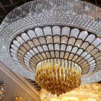 China JYLIGHTING Luxury Ornate Round Tiered Crystal Ceiling Lamp, Custom Steel‑Framed Decorative Light for Banquet Hall and High‑End Venue Projects for sale