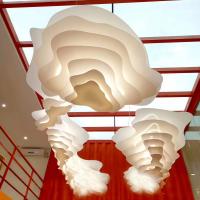 China JYLIGHTING Large‑Scale Flowing Wave Acrylic Glass Pendant Light, Abstract Cloud Suspension Lamp for High Ceiling Hall, Exhibition Hall & Upscale Public Space Projects for sale