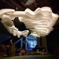 China JYLIGHTING Large‑Scale Flowing Wave Acrylic Glass Pendant Light, Abstract Cloud Suspension Lamp for High Ceiling Hall, Exhibition Hall & Upscale Public Space Projects for sale