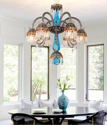 China Nordic Style Luxury Crystal Led Chandelier Light for Hotel Lobby Villa Hall for sale