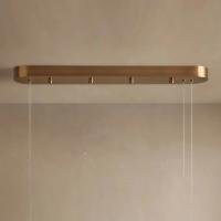 China JYLIGHTING Minimalist Long Linear Natural Alabaster Pendant Lamp, Soft Glow Suspension Light for Villa Dining Room and Hospitality Interior Decoration for sale
