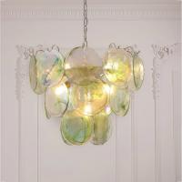 China JYLIGHTING Artistic Disc‑Form Hand‑Blown Glass Chandelier, Cluster‑Style Suspension Lighting for High‑end Residential and Commercial Interior Decoration for sale