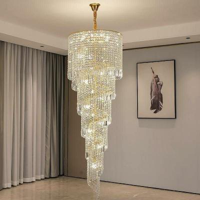 China Modern Luxury Restaurant Crystal Chandelier New Design for Villas Dining Tables Chandelier Light bar Crystal Chandelier Lamp for sale