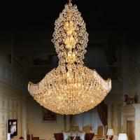 China Modern Chandelier Crystal Staircase Pendent Lamp Gold Loft Lamp Luxury Villa Hotel Hall Living Room Large Home Chandelier for sale